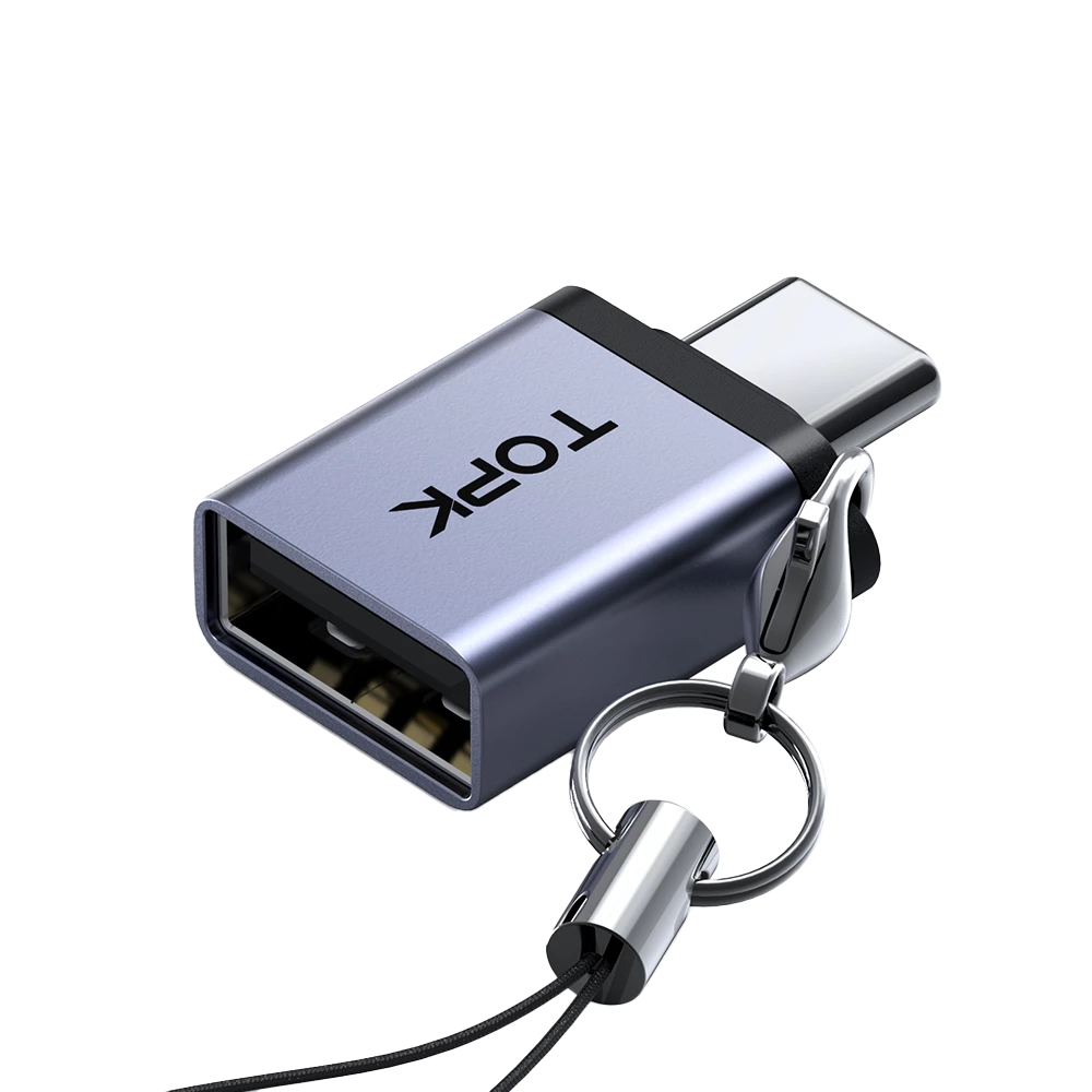 AT06 USB-A to USB-C OTG Adapter | TOPK - Batteries and Chargers